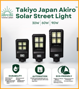 Brighten your day with Takiyo Japan’s Solar Street Lights